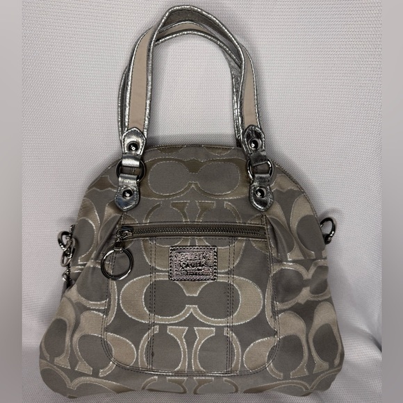 Coach | Bags | Coach Silver Metallic Peta Poppy Y2k Coach Era Wpurple ...